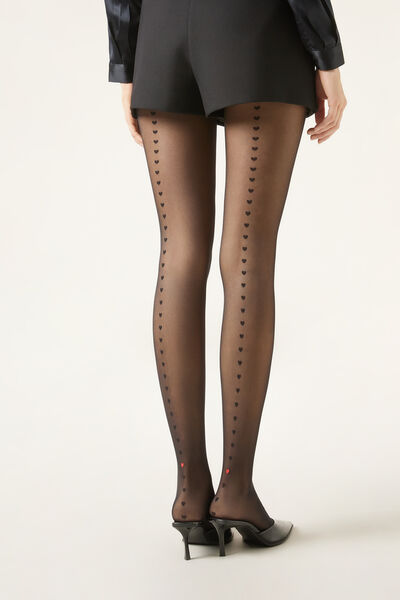 Heart Stripe Sheer Tights – Calzedonia Malta